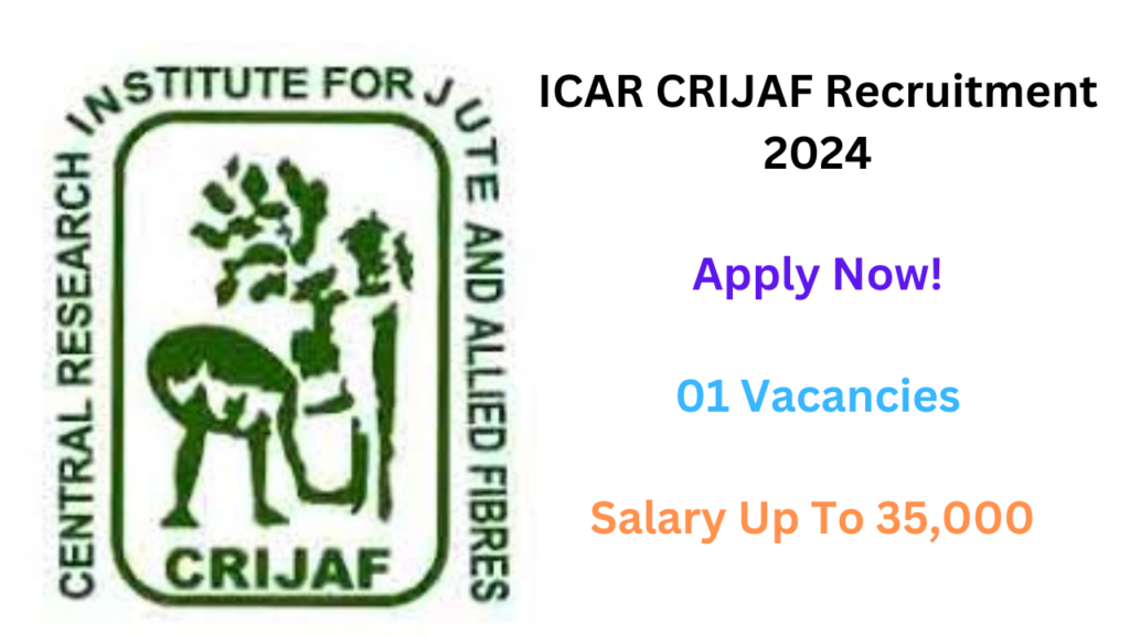 ICAR CRIJAF Recruitment 2024, Apply Now, Check Vacancy Details ...