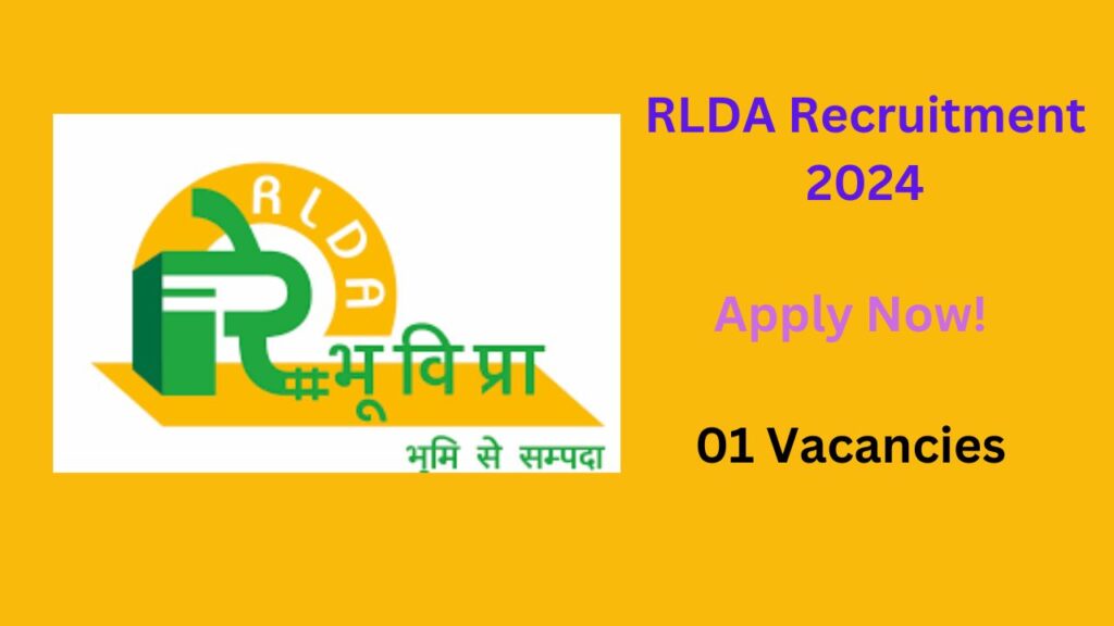 RLDA Recruitment 2024 For Chief Project Manager, Check Vacancy Details ...